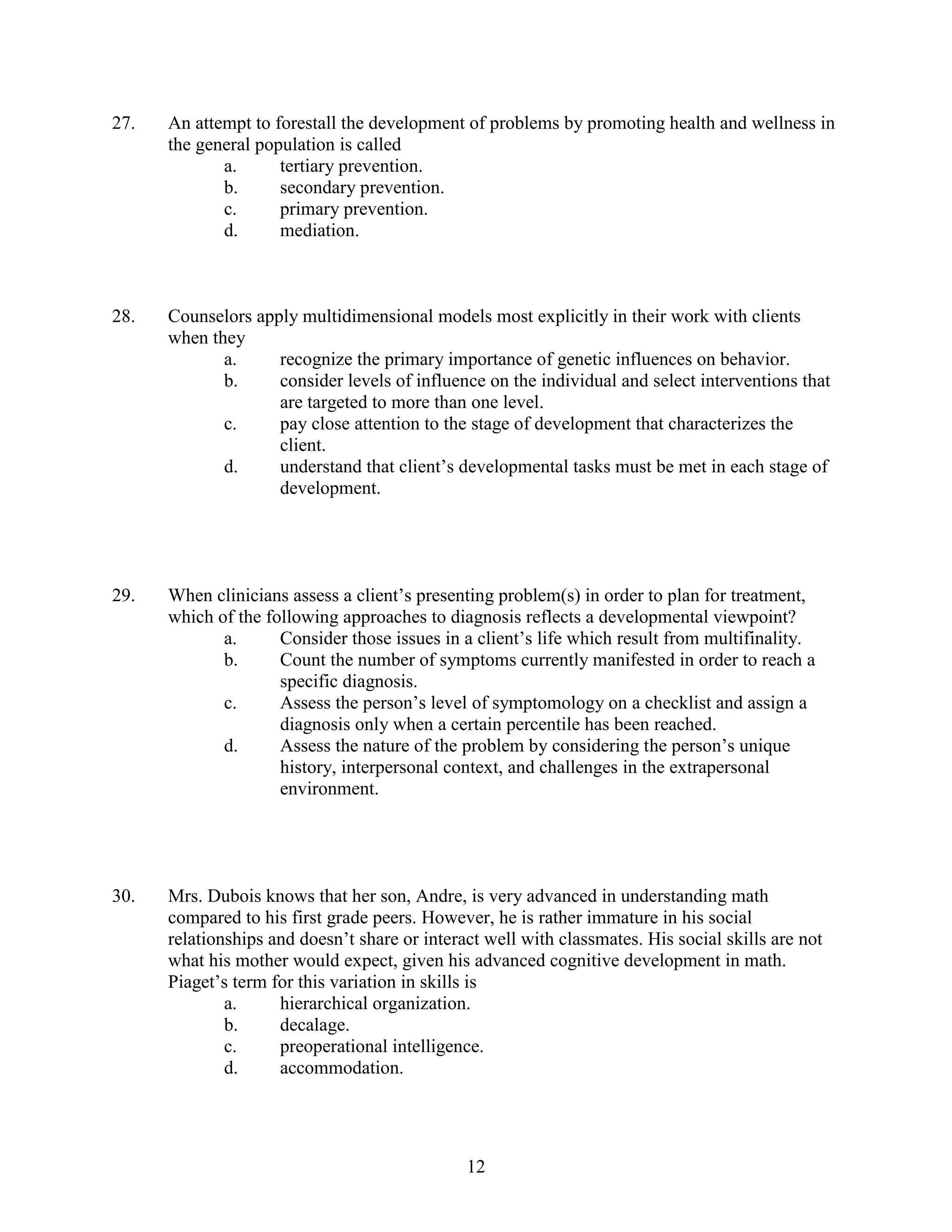 Life Span Human Development for Helping Professionals 4th Edition ...