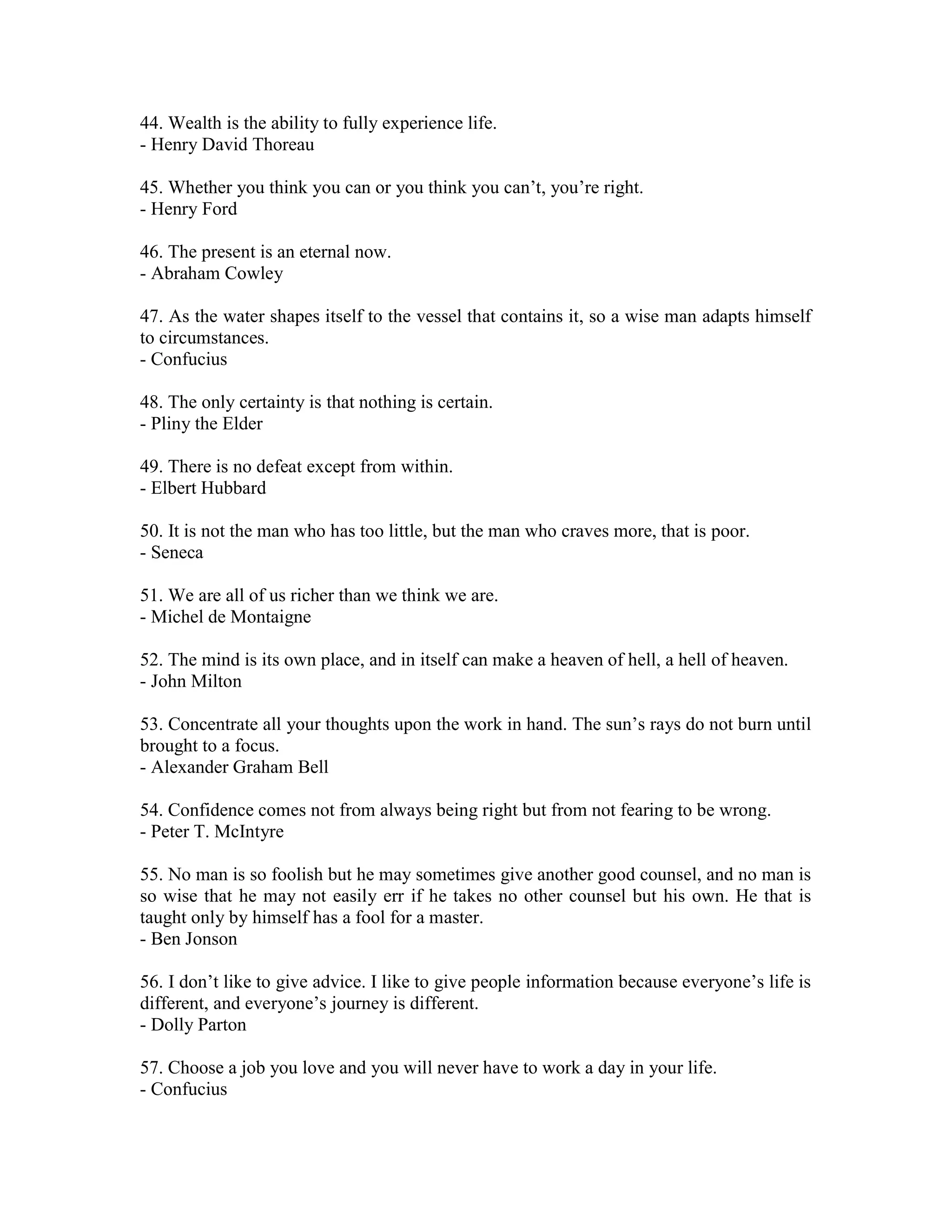 LIFE 101 (ebook).pdf ~ 101 Great Quotes of LIFE Lessons | PDF