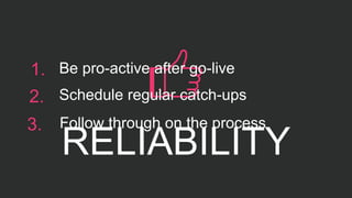 Life after go live | PPTX