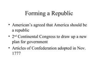 Life After Revolutionary War | PPT