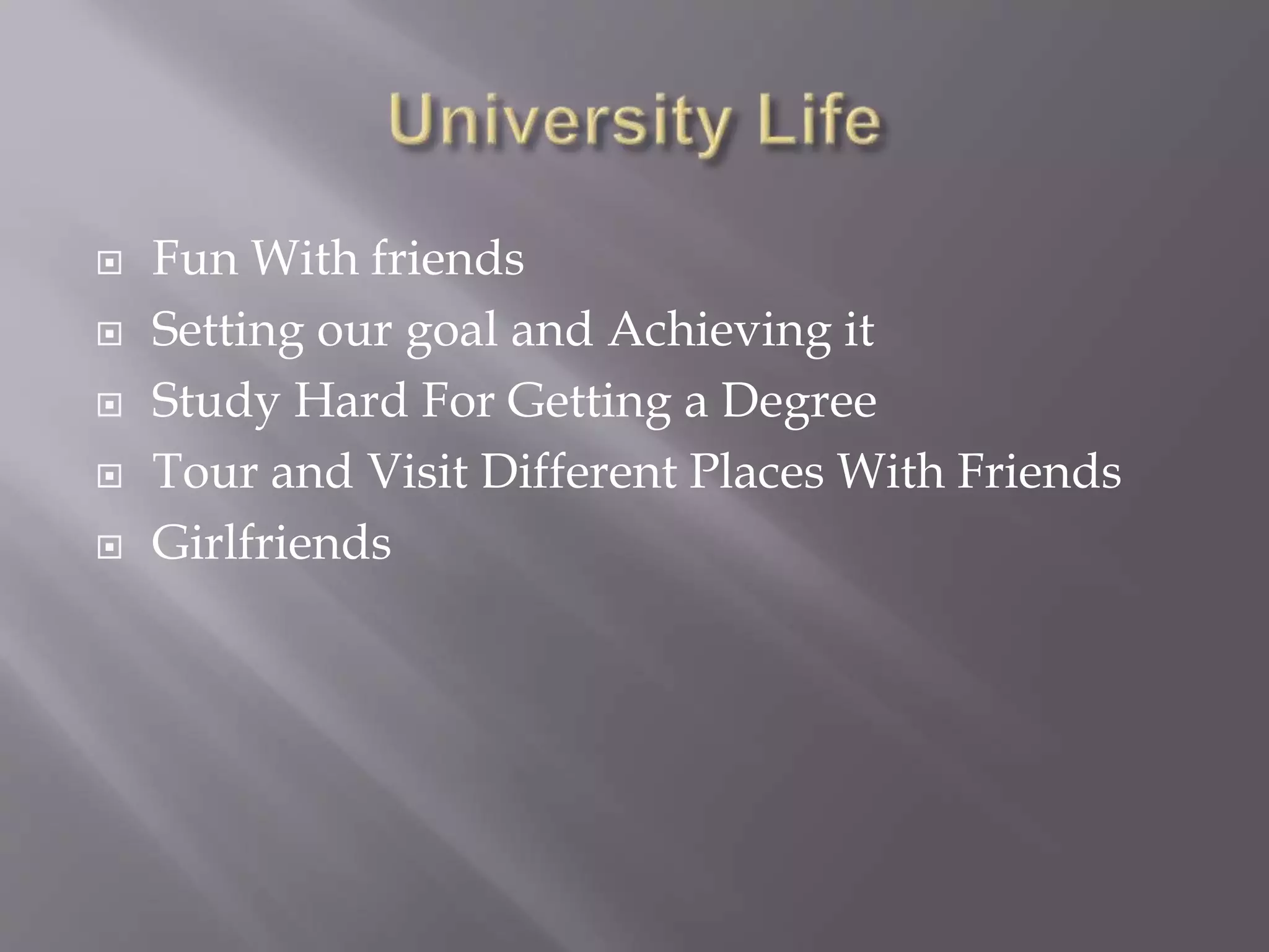 Life after university | PPTX