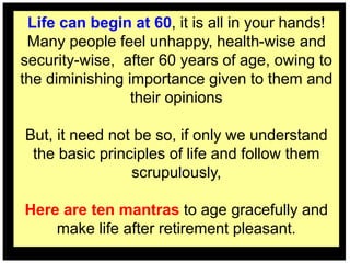 Life aftr 60 pps | PPT