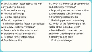 Life and Career Skills Lesson 2.pptxProtective and Risk Factors of Late ...
