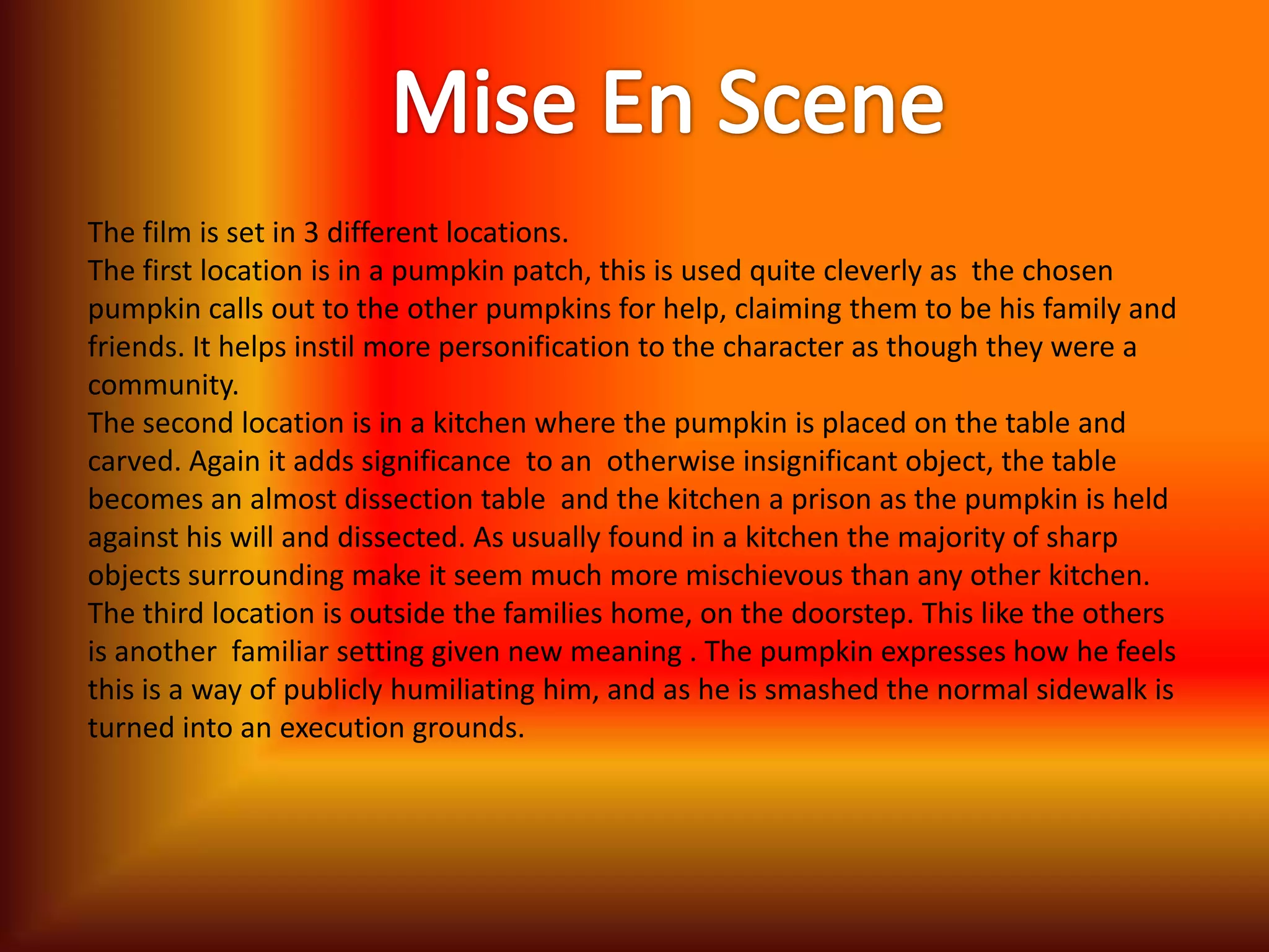 Life and death of a pumpkin | PPT