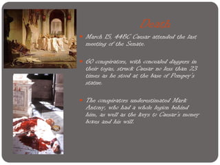 Life and death of julius caesar | PPTX