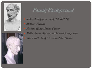 Life and death of julius caesar | PPTX