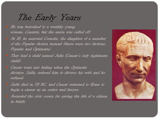 Life and death of julius caesar | PPTX