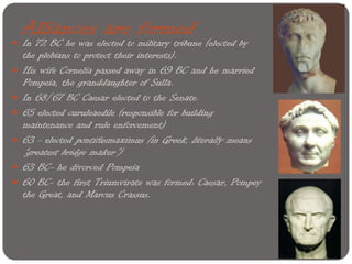 Life and death of julius caesar | PPTX