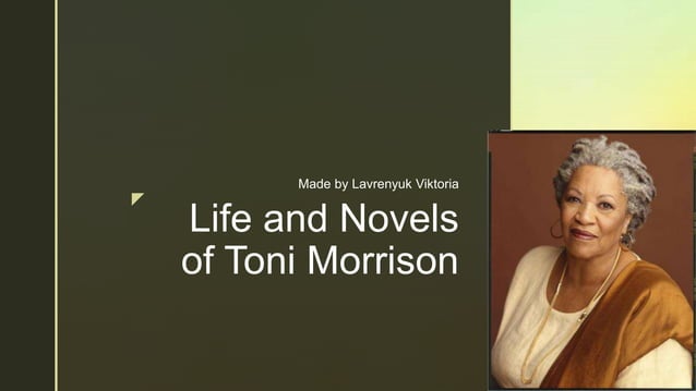 Life and novels of toni morrison | PPT