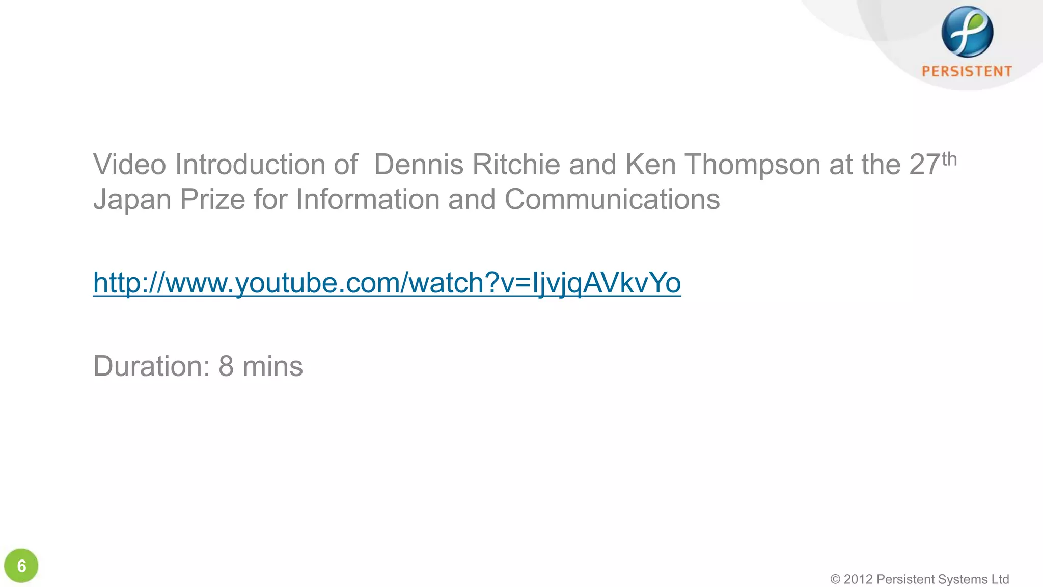 Life and Work of Ken Thompson and Dennis Ritchie | Turing Techtalk | PDF