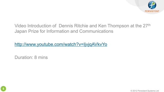 Life and Work of Ken Thompson and Dennis Ritchie | Turing Techtalk | PDF