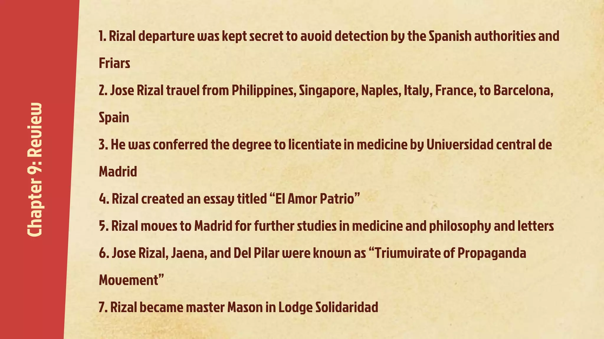 Life and works of rizal chapter 8 and 9 by: dela cruz ken bryan (2021 ...