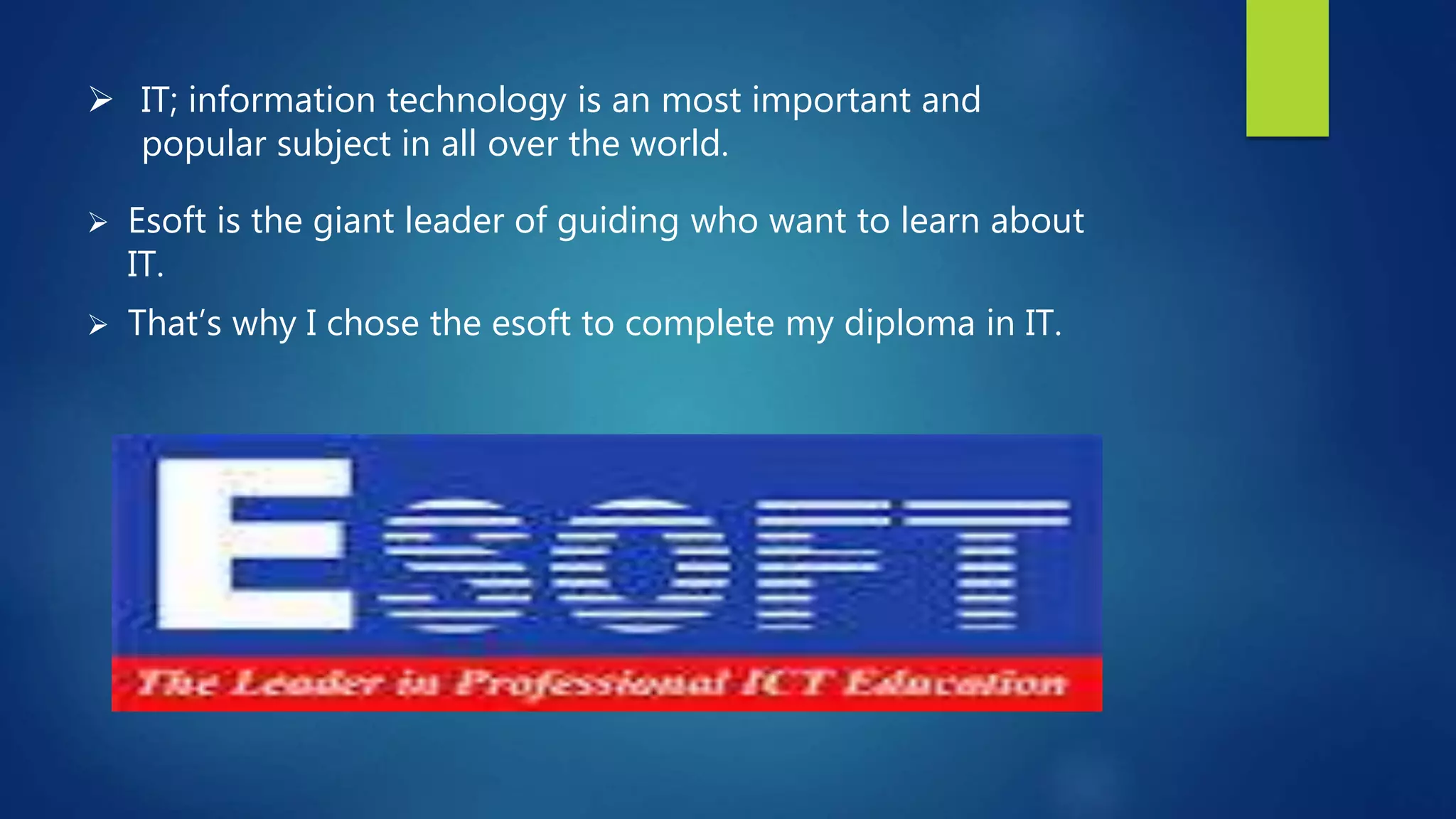 Life at esoft campus | PPTX