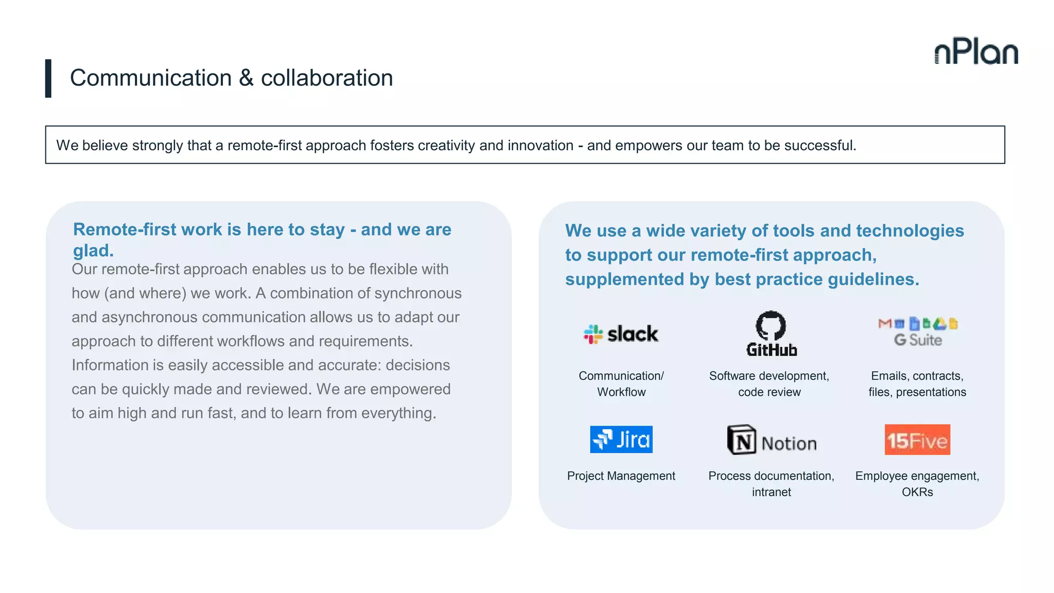 Life at nPlan | PPTX