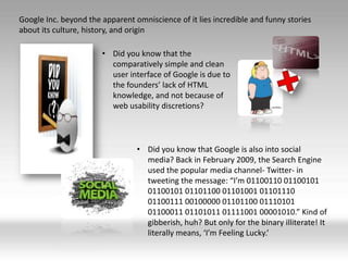 Life before and during google