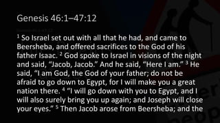 Life begins at 130 Genesis 46-47 | PPTX