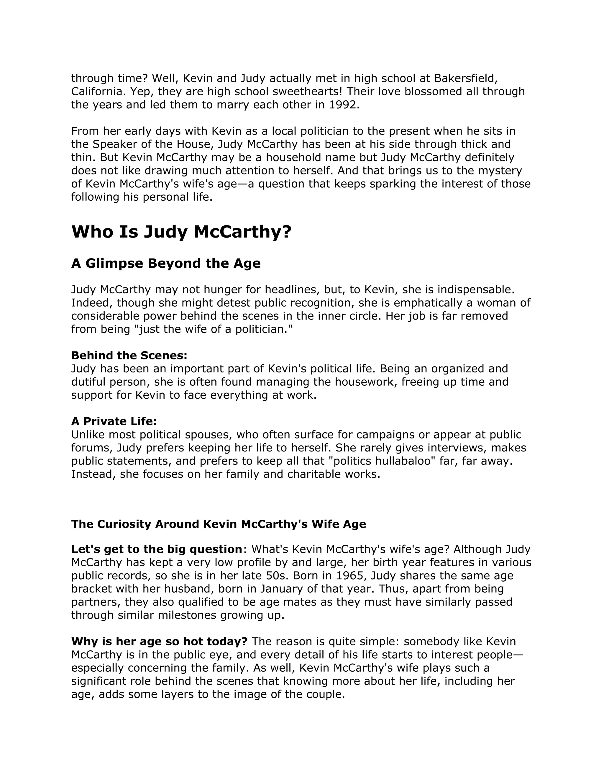 Life behind the Curtain_ Unveiling Judy McCarthy and more to Kevin ...