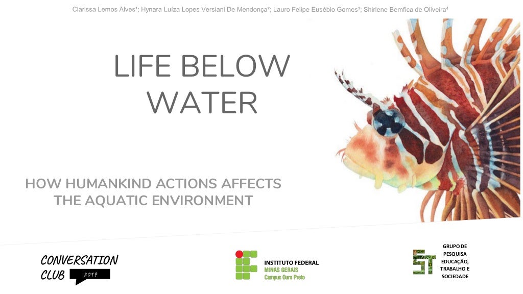 Life below water - presentation