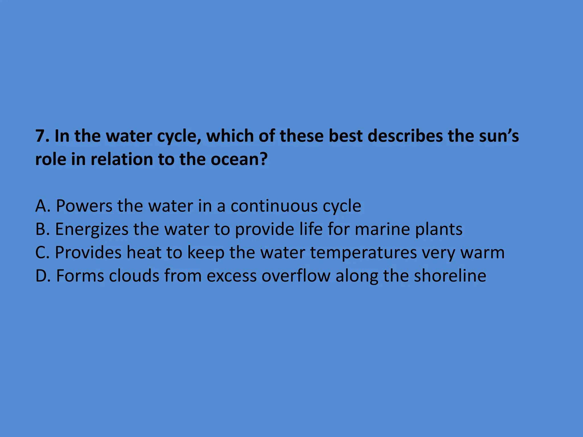 How sun and ocean interact in water cycle.pptx | Geology | Science