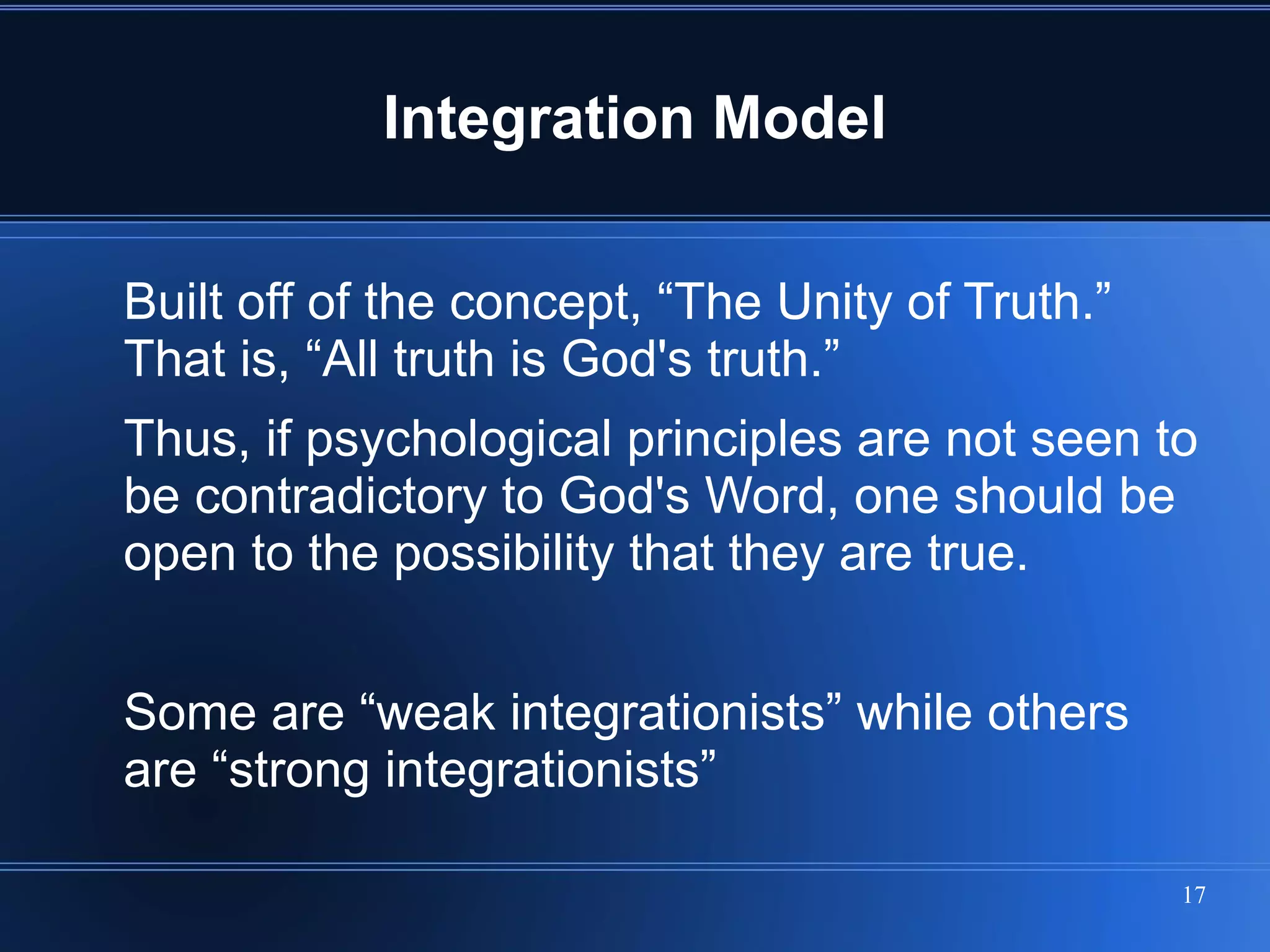 Models of Pastoral Care and Counseling | PPT