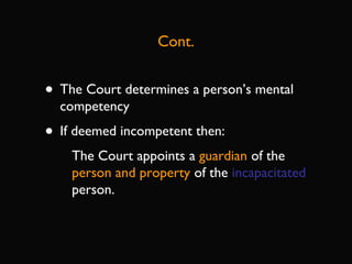 Lifecare planning by use of guardianships.website | PPT