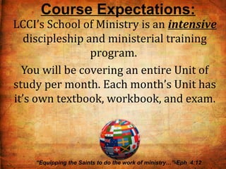 LIFE CHANGERS SCHOOL OF MINISTRY | PPT