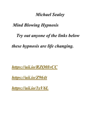 Life changing hypnosis | PDF