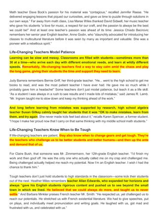 Life changing teachers | PDF
