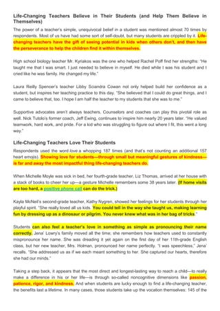 Life changing teachers | PDF