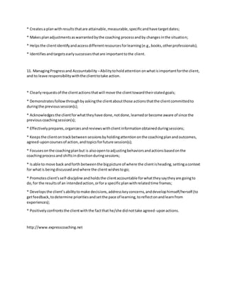 Life coaching core competencies and ethical standards | DOCX | Family ...