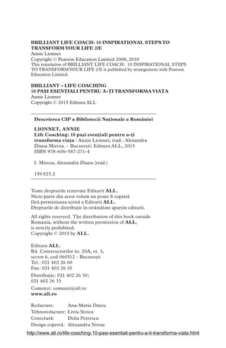 Life Coaching Pdf Pdf