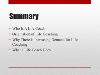 Life coach powerpoint presentation | PPTX