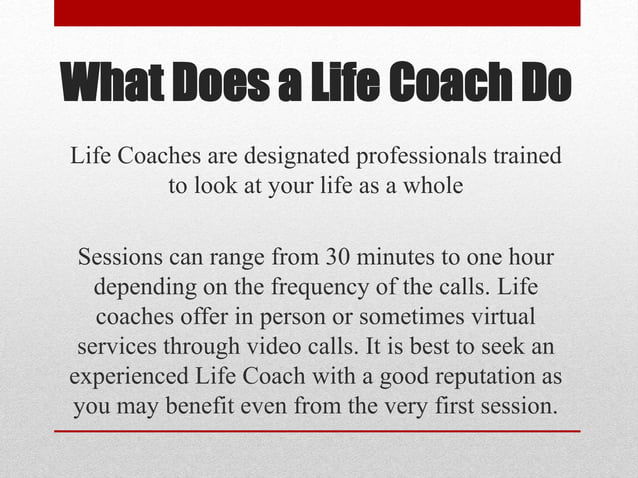 Life coach powerpoint presentation | PPTX