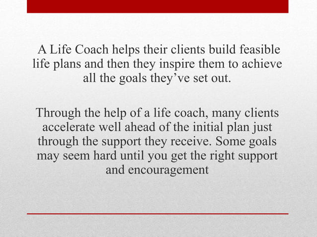 Life coach powerpoint presentation | PPTX