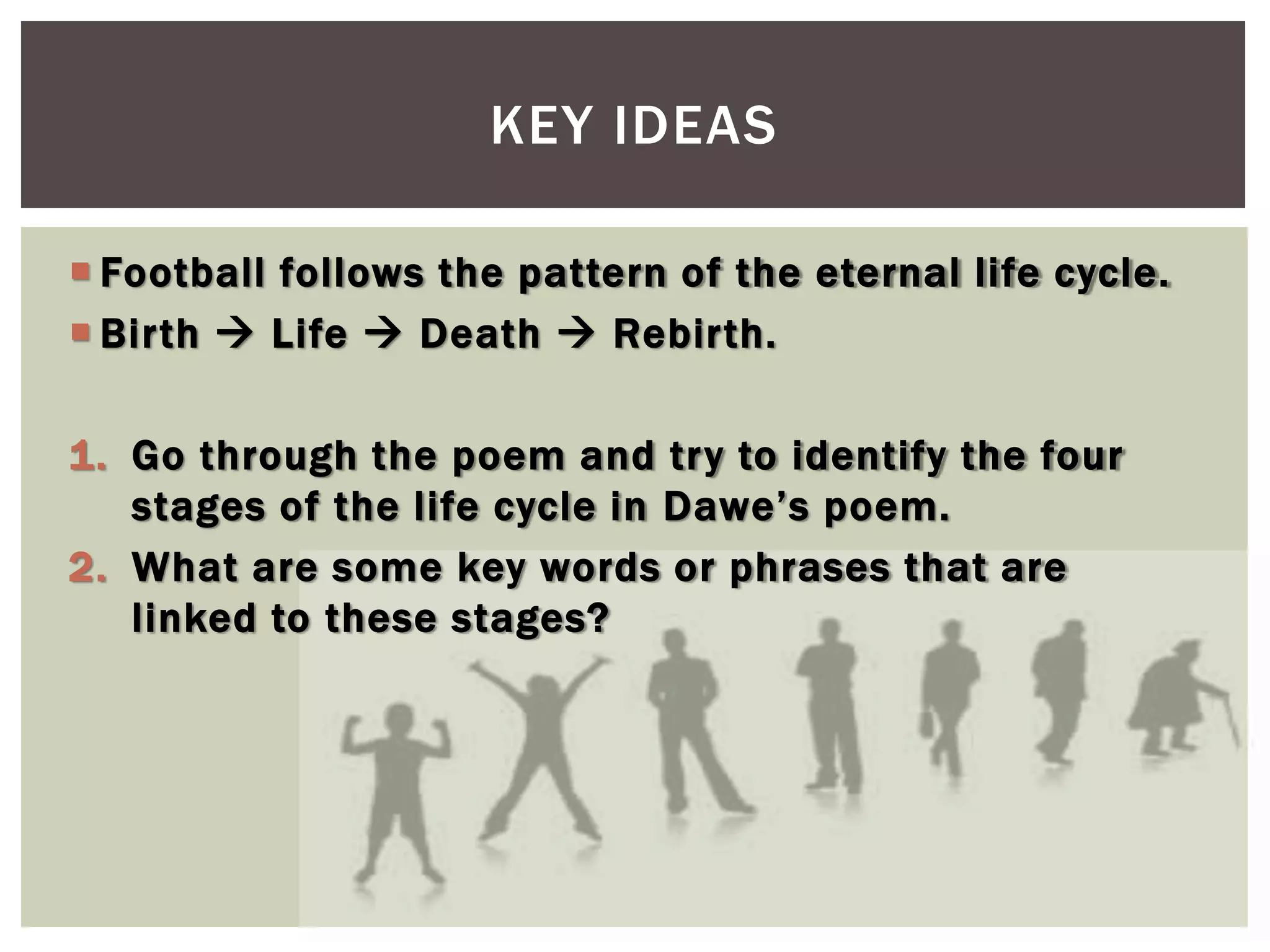 Life Cycle - By Bruce Dawe | PPTX