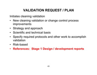 Lifecycle Approach to Cleaning Validation | PDF