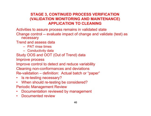 Lifecycle Approach to Cleaning Validation | PDF | Chemistry | Science