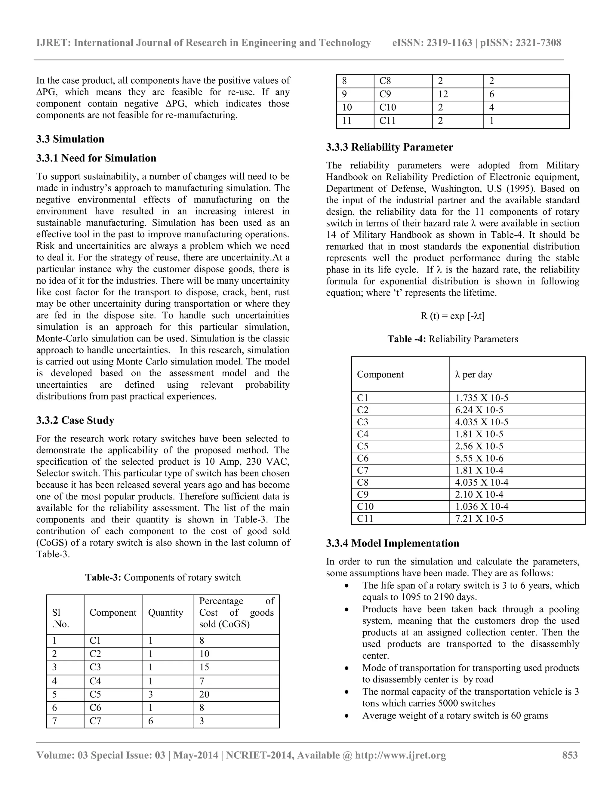 Life cycle assessment and simulation enablers of sustainable product ...