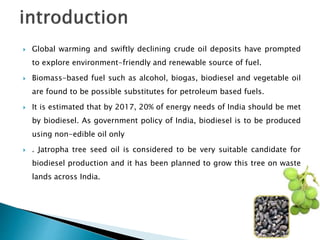 Life cycle assessment of biodiesel production from pongamia | PPTX