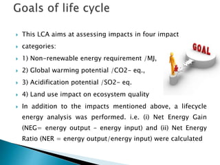 Life cycle assessment of biodiesel production from pongamia | PPTX ...