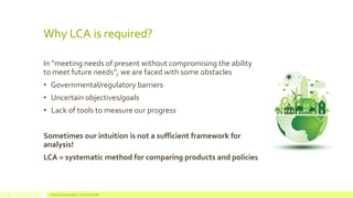 Life cycle assessment | PPTX