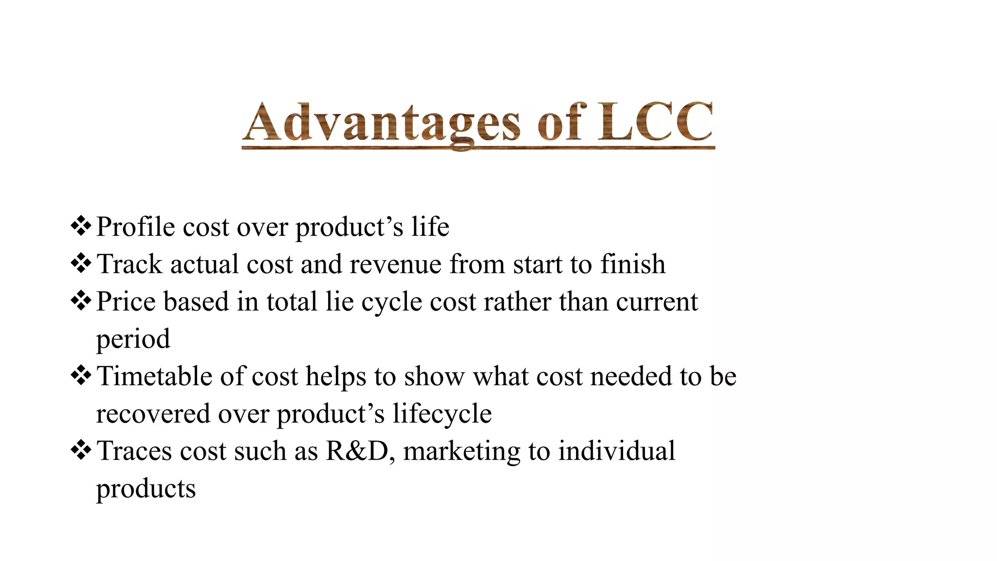 Life cycle costing | PPTX