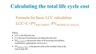 Life cycle costing | PPTX