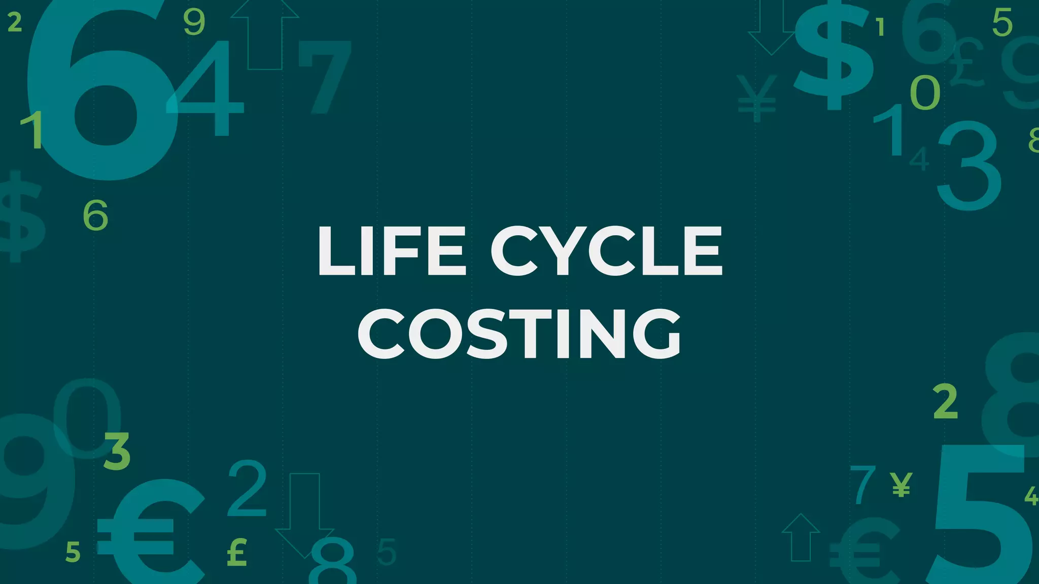 Life cycle costing | PPTX
