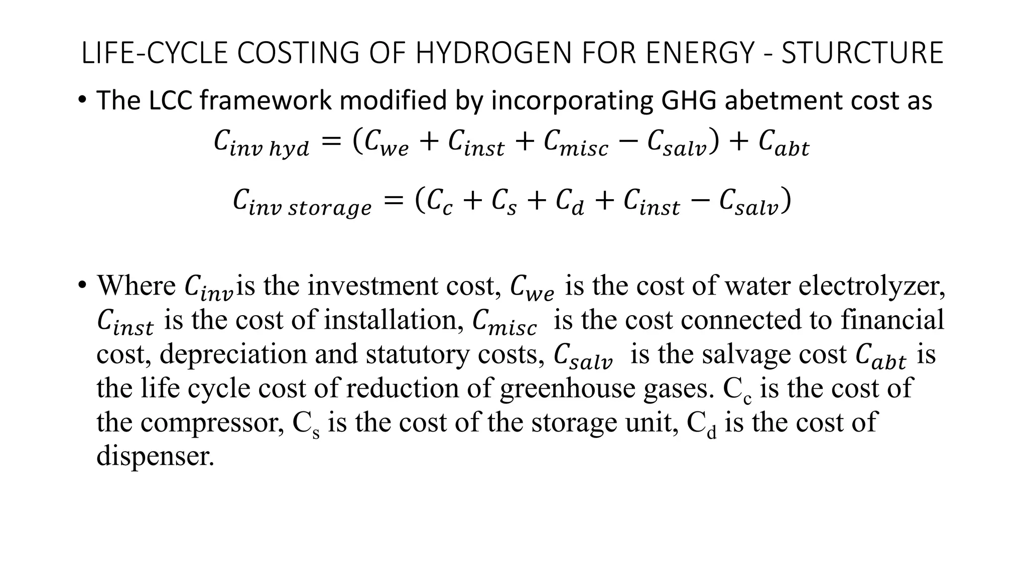 Life cycle costing and modeling | PPTX