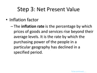 Life cycle costing (sqm) | PPTX