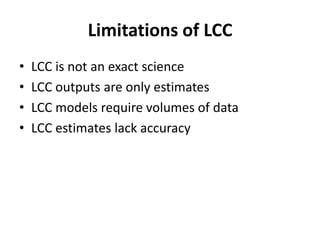 Life cycle costing (sqm) | PPTX