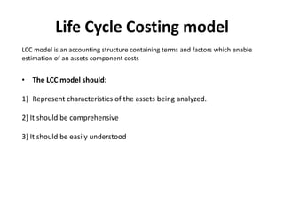 Life cycle costing (sqm) | PPTX
