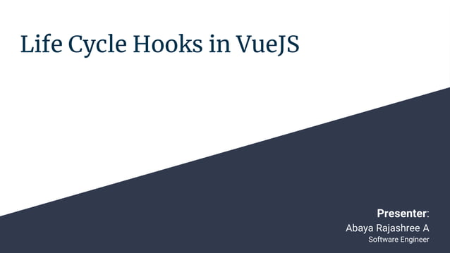 Life Cycle hooks in VueJs | PPT
