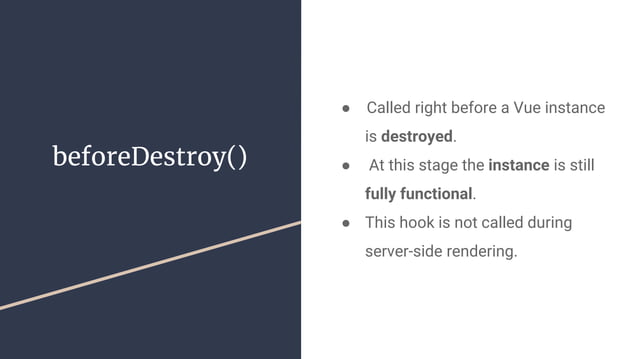 Life Cycle hooks in VueJs | PPT